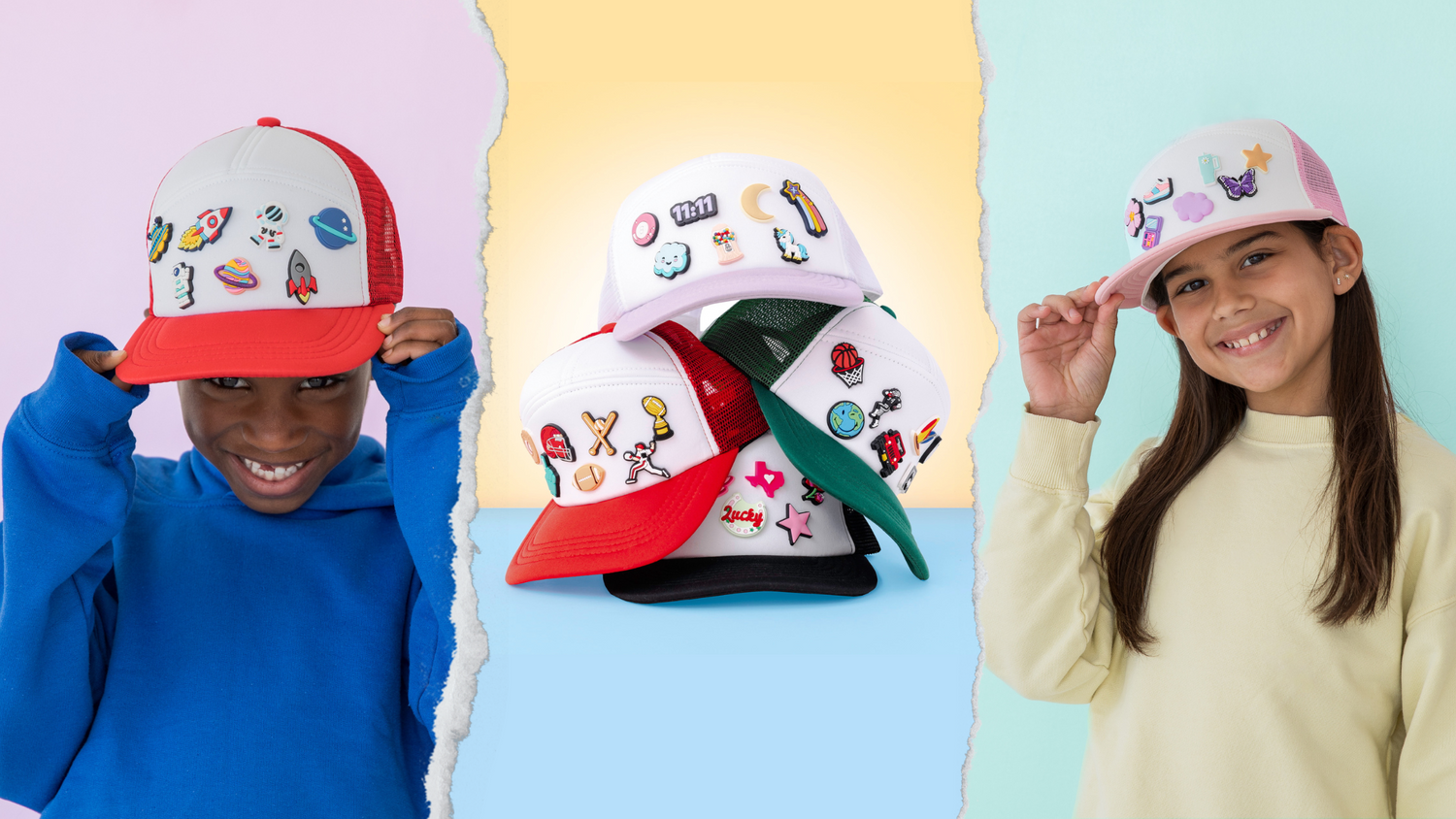 The Swap Top Hat | Customizable Charm Trucker Hat