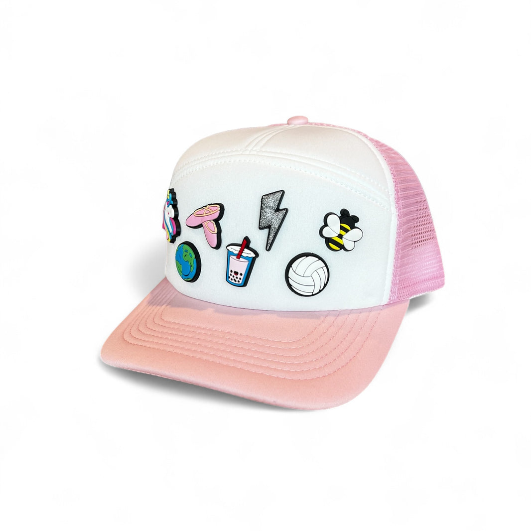 The Swap Top Hat | Customizable Charm Trucker Hat